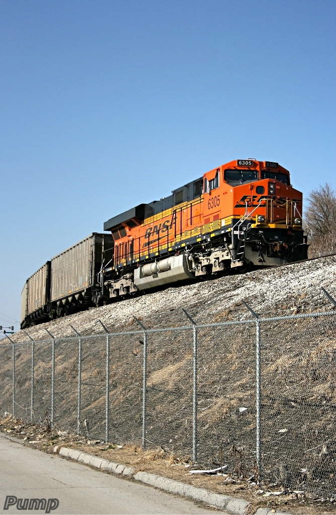Northbound BNSF Empty Coal Train DPU Locomotive